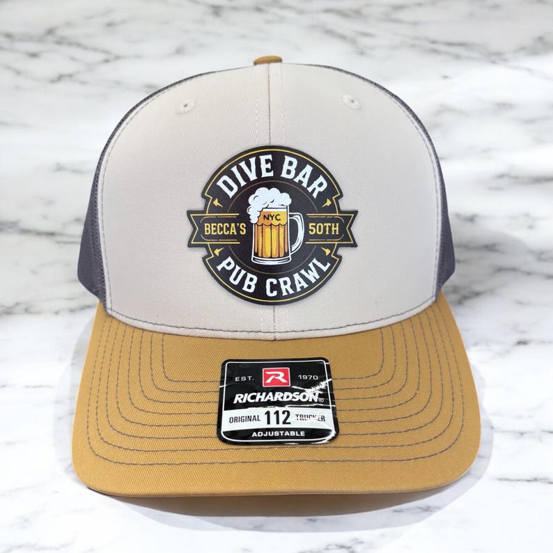 Full Color Logo Patch Hat, Custom Leather Patch, Business Merch - Etsy