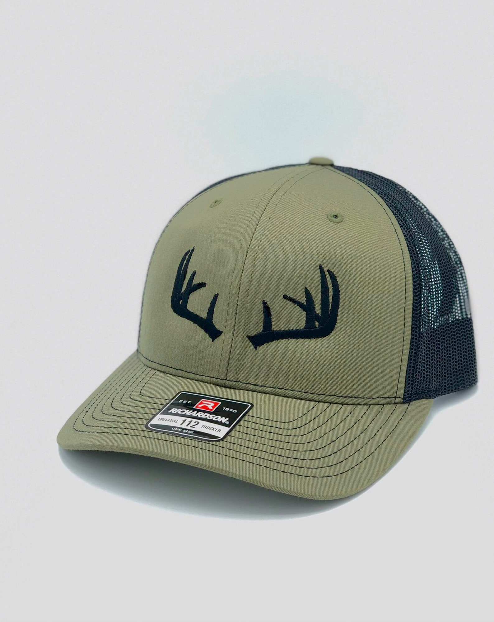 Embroidered Deer Antler Hat: Richardson 112 Snapback - Etsy