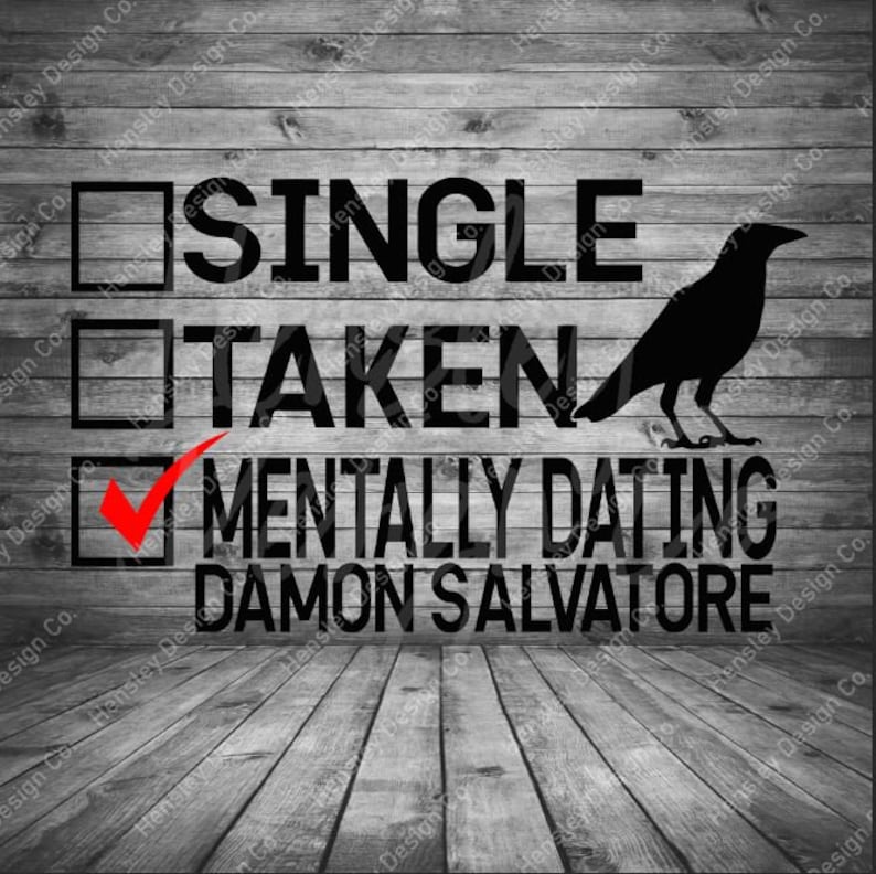 Secretly Dating Damon Salvatore SVG PNG DXF - Etsy