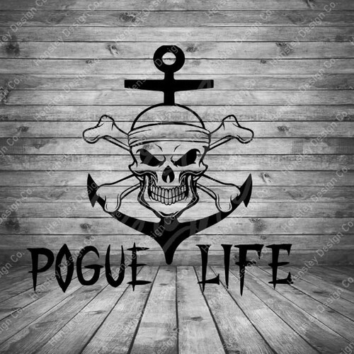 Pogue 4 Life Outer Banks SVG or PNG Hand Lettered P4L | Etsy