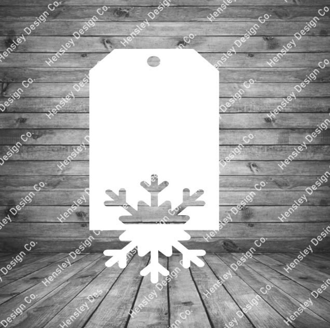 Christmas Gift Tag Snowflake Design - Etsy