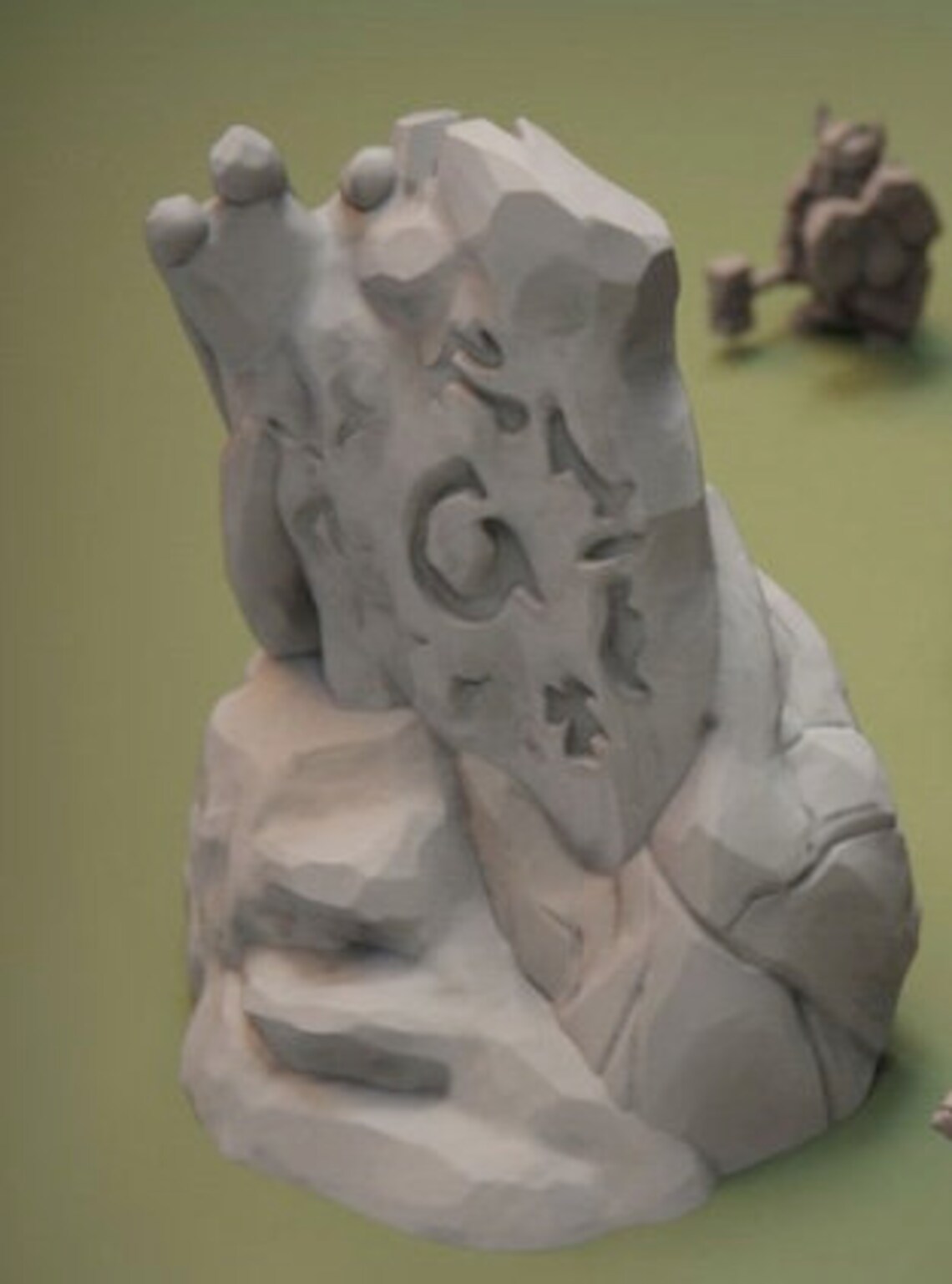 Stone Runed Tablet D&D terrain 28-32mm DnD Dungeons and | Etsy