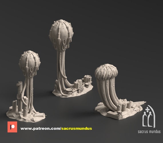 Spores Sci Fi Terrain 28mm Wargaming Terrain Star Wars - Etsy