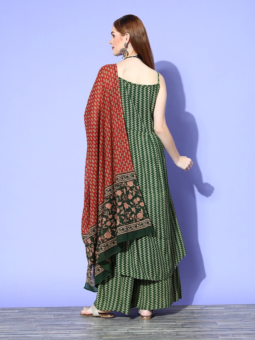 Kurta Sets for Party Green Spaghetti Straps Kurta With - Etsy