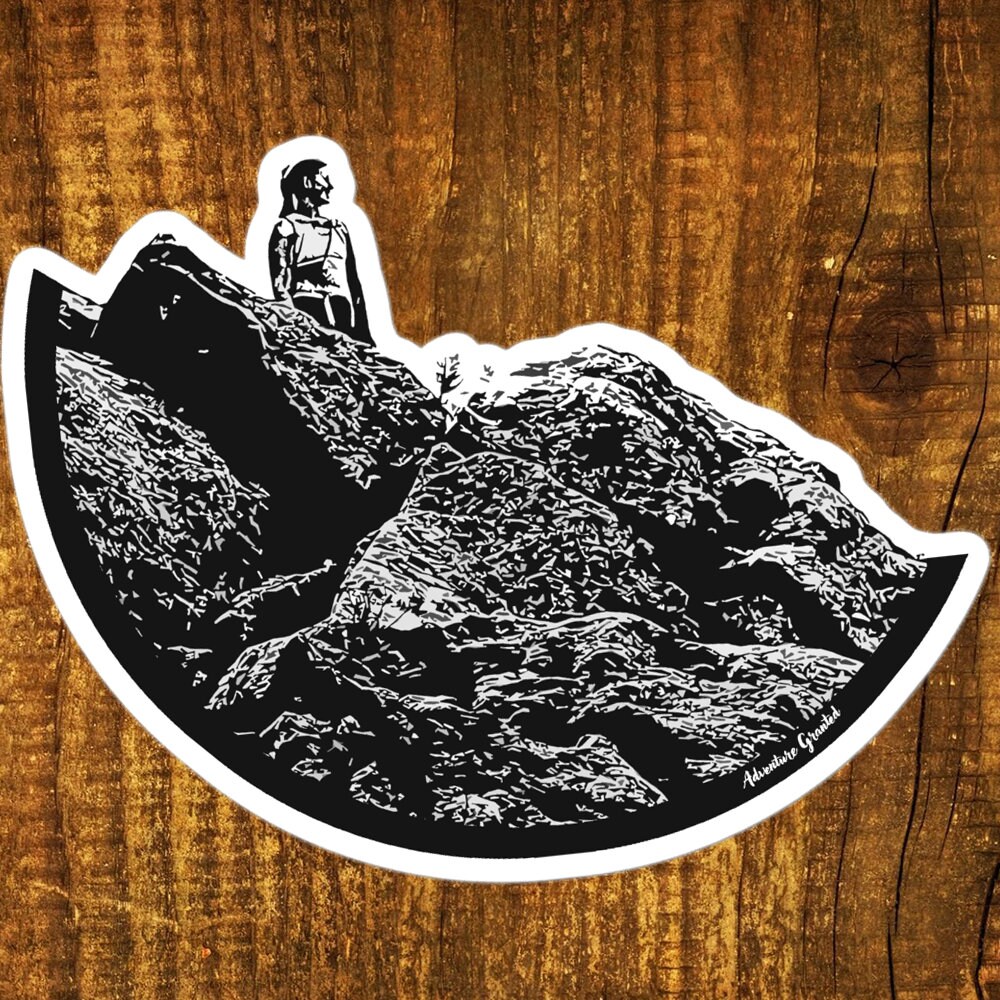 Mountain Hiking Adventure Sticker - Etsy