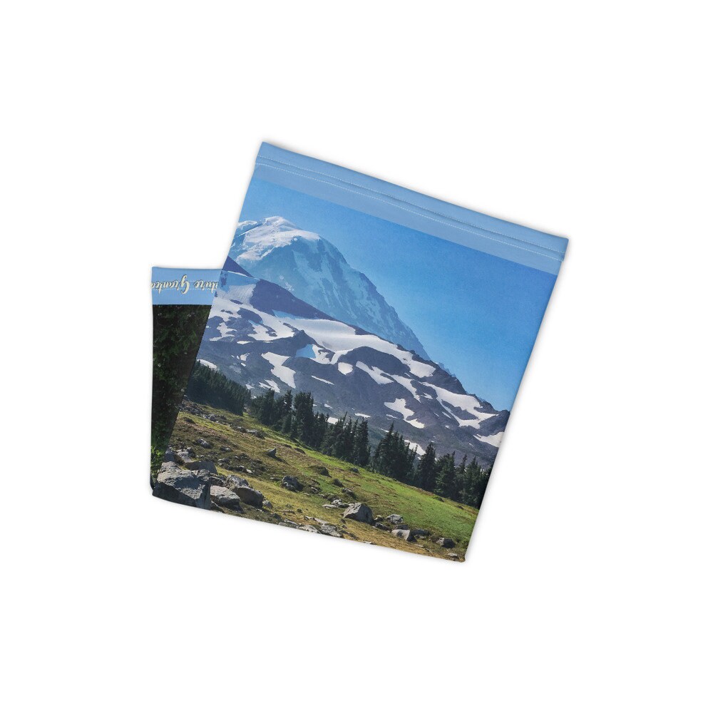 Mount Rainier Mountain Hiking Adventure Full Face Mask Neck Gaiter ...