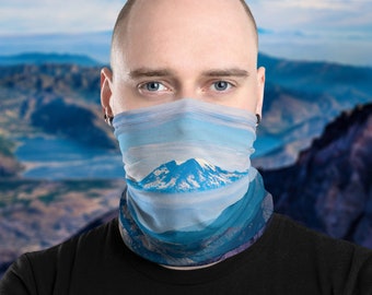 Mt. Rainier Mountain Hiking Adventure Full Face Mask Neck | Etsy