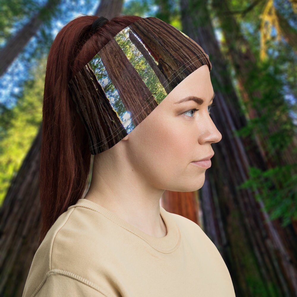 Redwood Trees Hiking Adventure Full Face Mask Neck Gaiter Balaclava ...