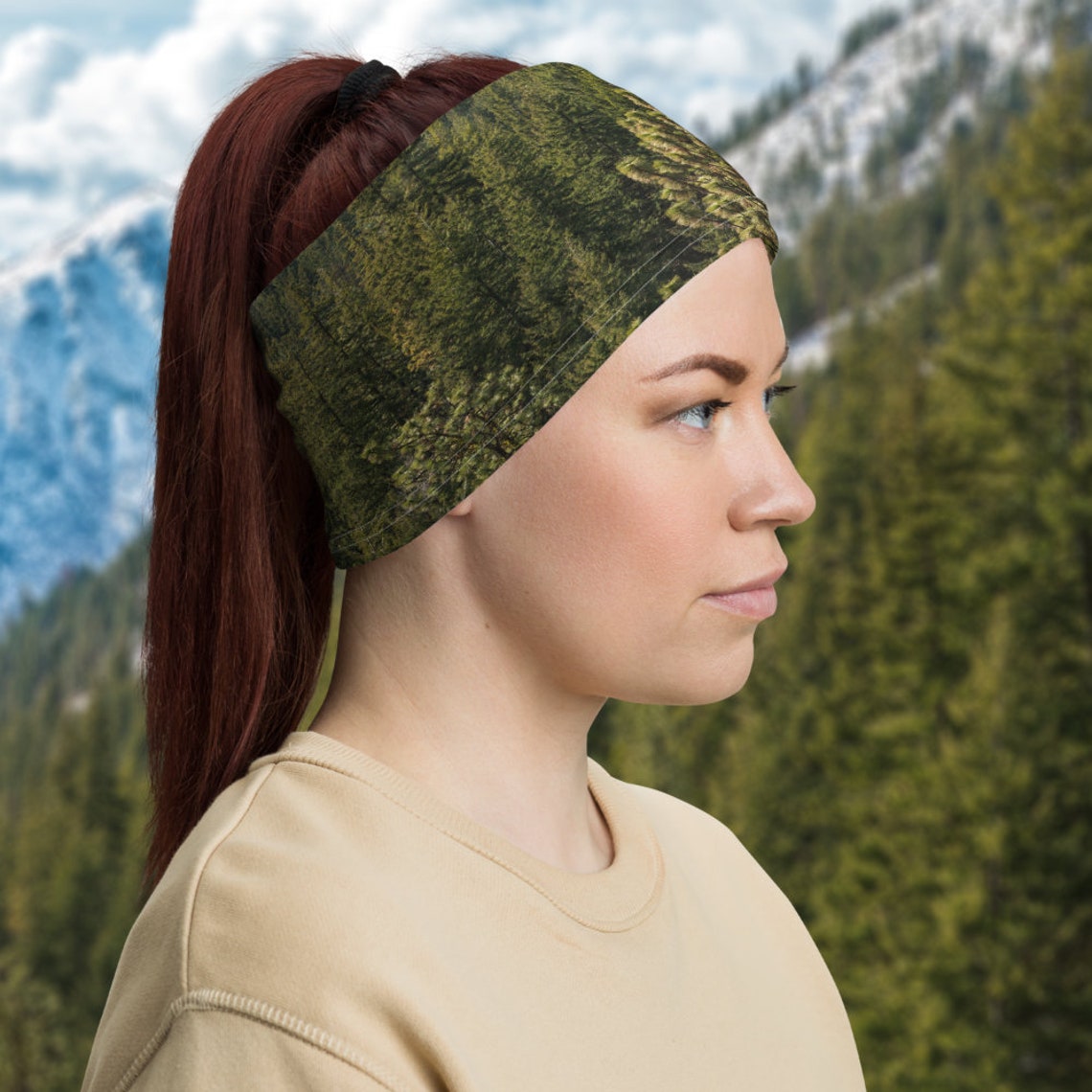 Mountain Hiking Adventure Full Face Mask Neck Gaiter Balaclava Bandana ...