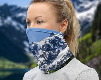 Mountain Hiking Adventure Full Face Mask Neck Gaiter Balaclava - Etsy