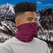 Topographic Mountain Hiking Adventure Full Face Mask Neck - Etsy