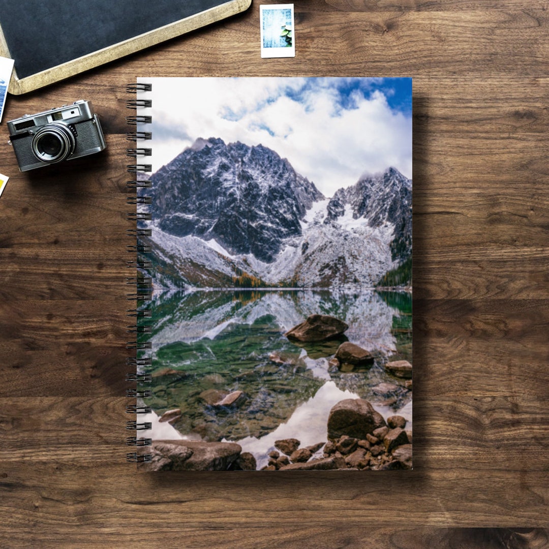 Colchuck Lake Washington Mountain Hiking Adventure Spiral Notebook ...