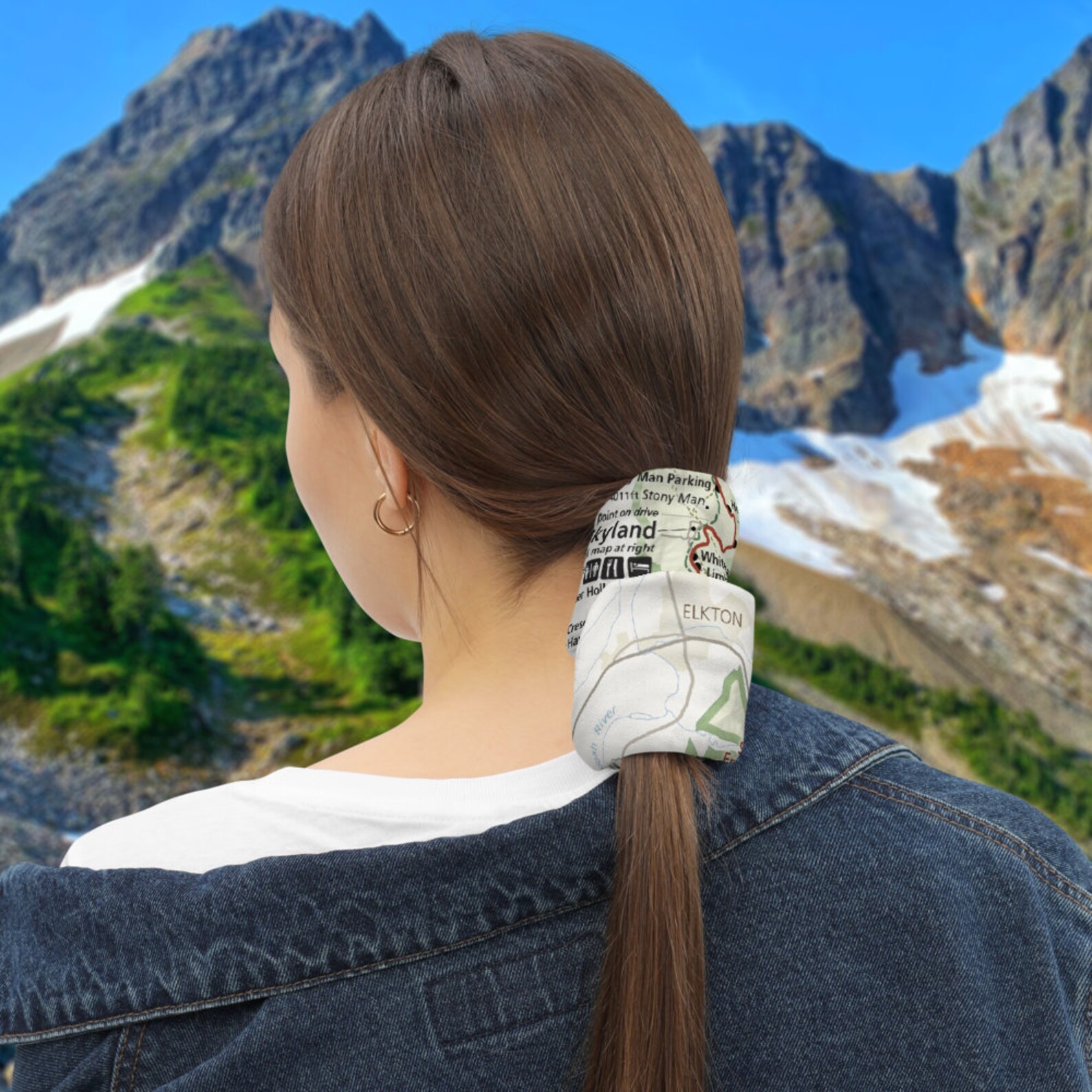 Shenandoah National Park Virginia Map Trail Map Mountain Hiking ...