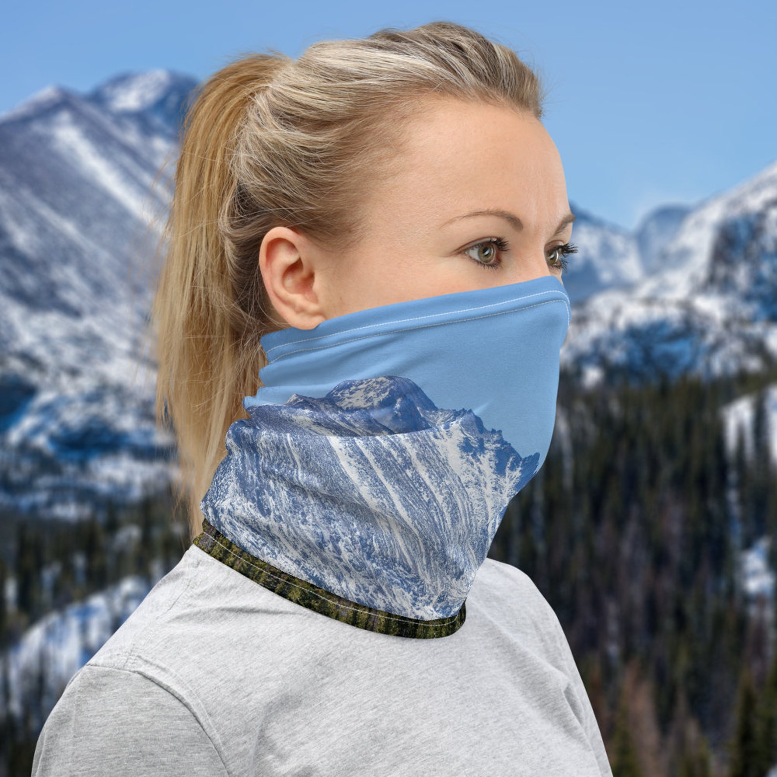 Rocky Mountain National Park Mountain Hiking Adventure Full Face Mask ...