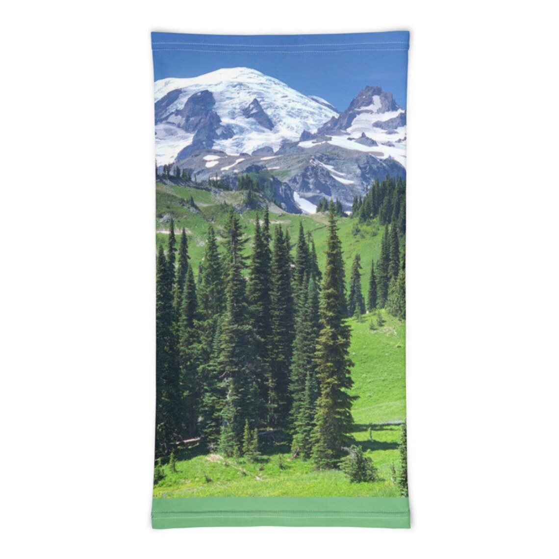Mt. Rainier Mountain Hiking Adventure Full Face Mask Neck Gaiter ...