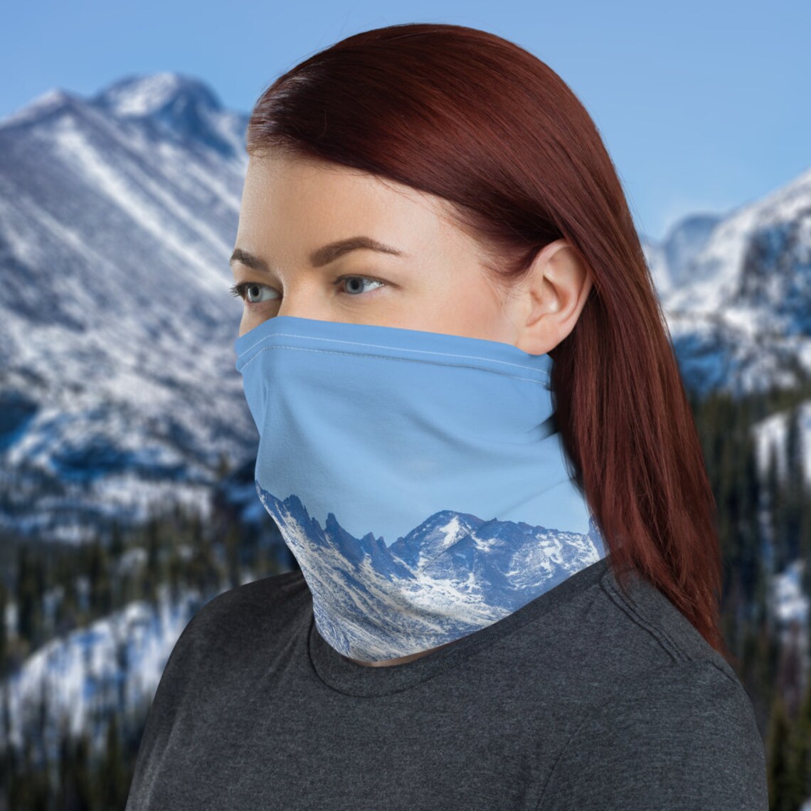 Rocky Mountain National Park Mountain Hiking Adventure Full Face Mask ...
