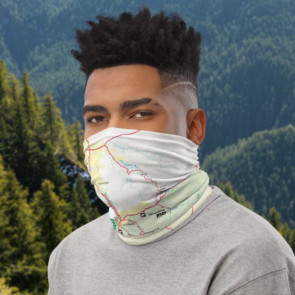 Great Smoky Mountains National Park Tennessee Map Trail Map Mountain ...