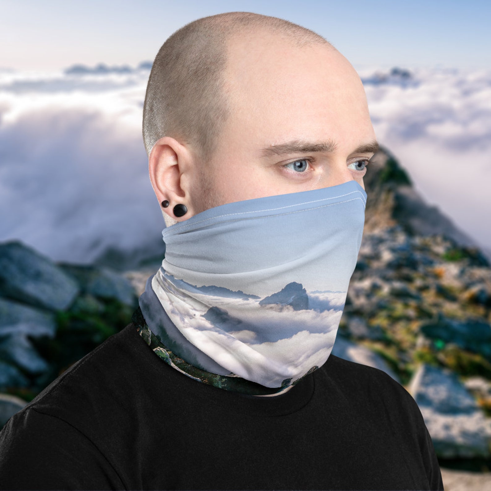 Mountain Hiking Adventure Full Face Mask Neck Gaiter Balaclava - Etsy