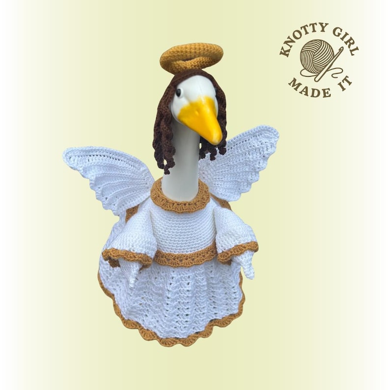 Guardian Angel Dress With Wings Porch Goose Outfit Crochet Pattern PDF ...