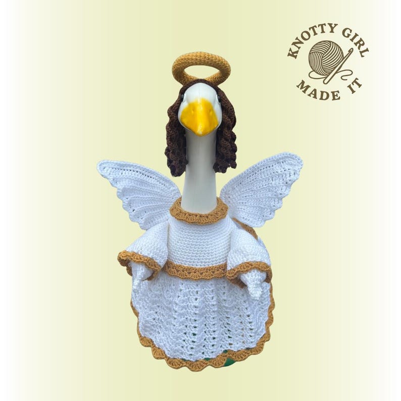 Guardian Angel Dress With Wings Porch Goose Outfit Crochet Pattern PDF ...