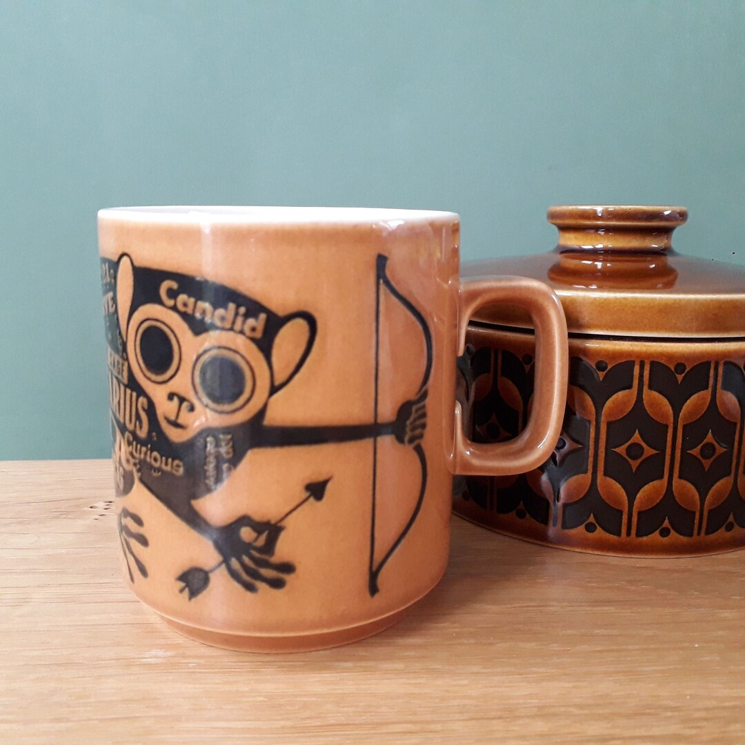Hornsea Pottery Mug, Hornsea Sagittarius Star Sign Mug, Zoodiac Mug ...
