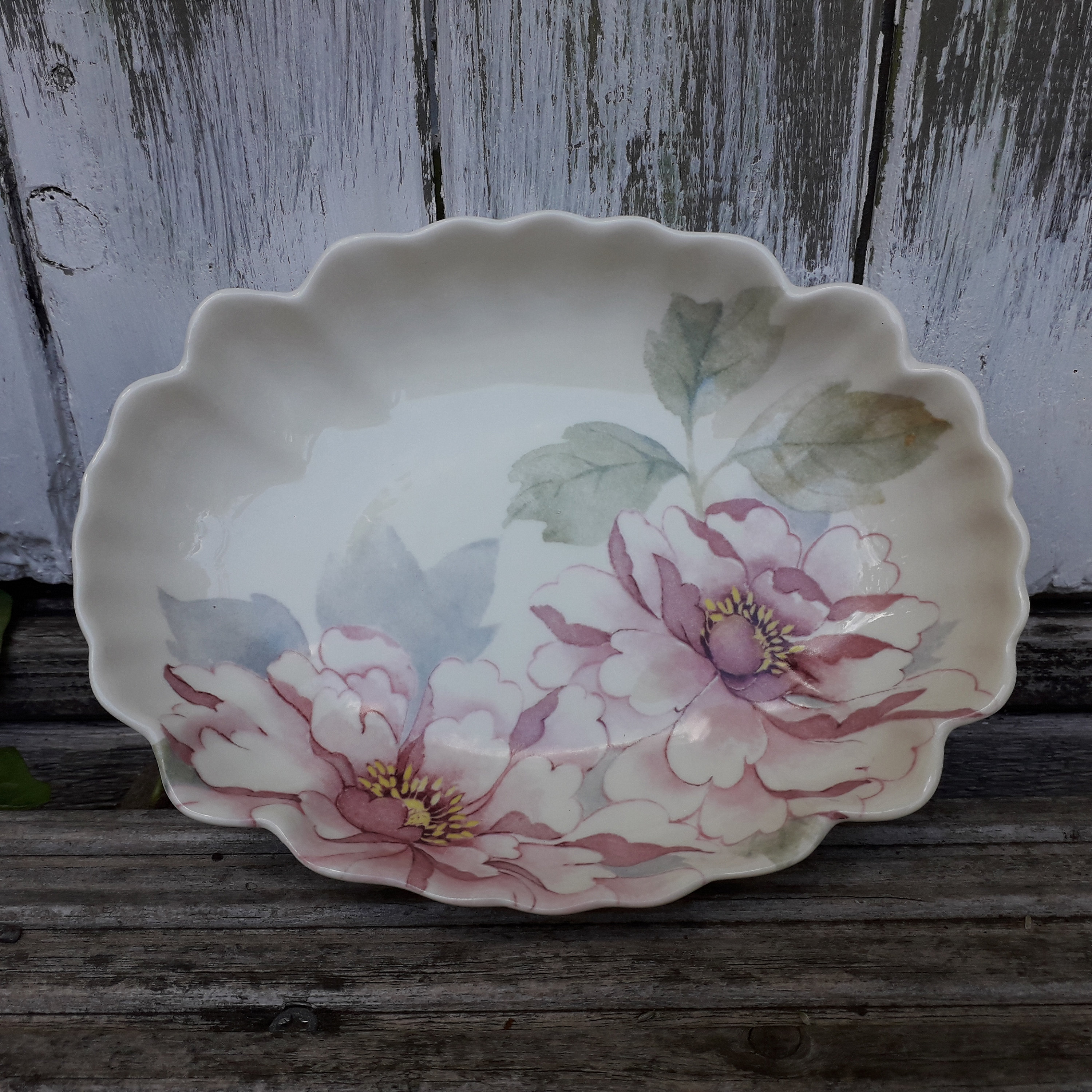 Hadida Bathroom Collection Dish, Fine Bone China Soap Dish,pink Rose ...