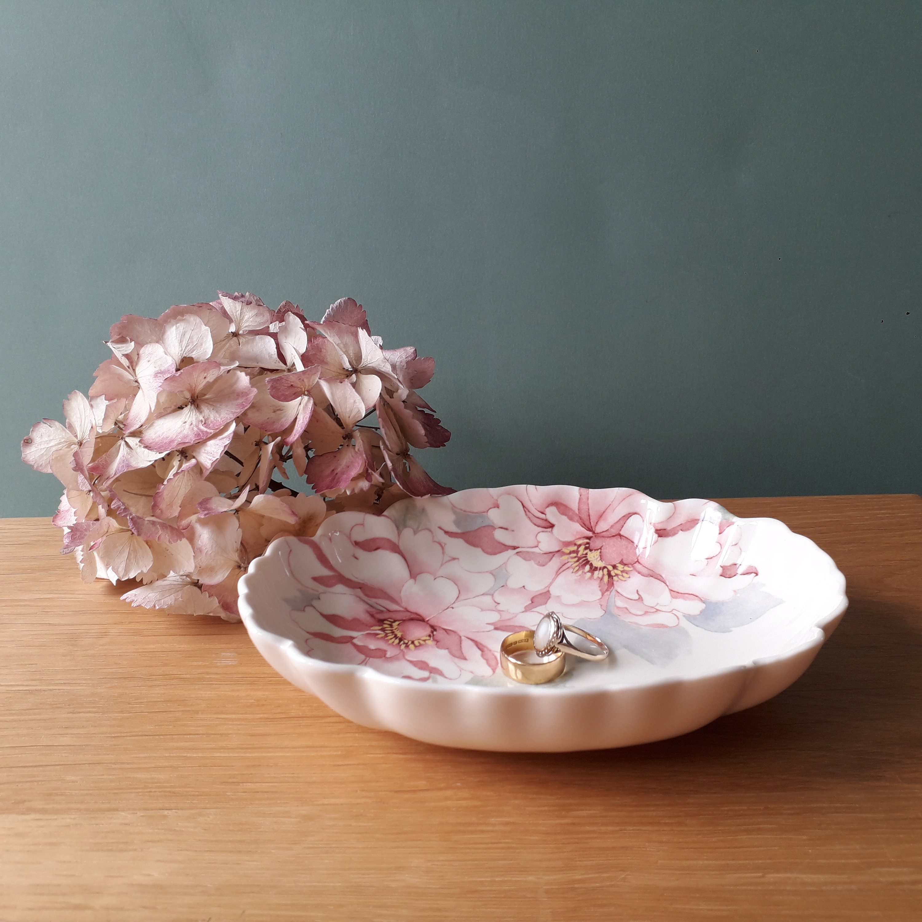 Hadida Bathroom Collection Dish, Fine Bone China Soap Dish,pink Rose ...