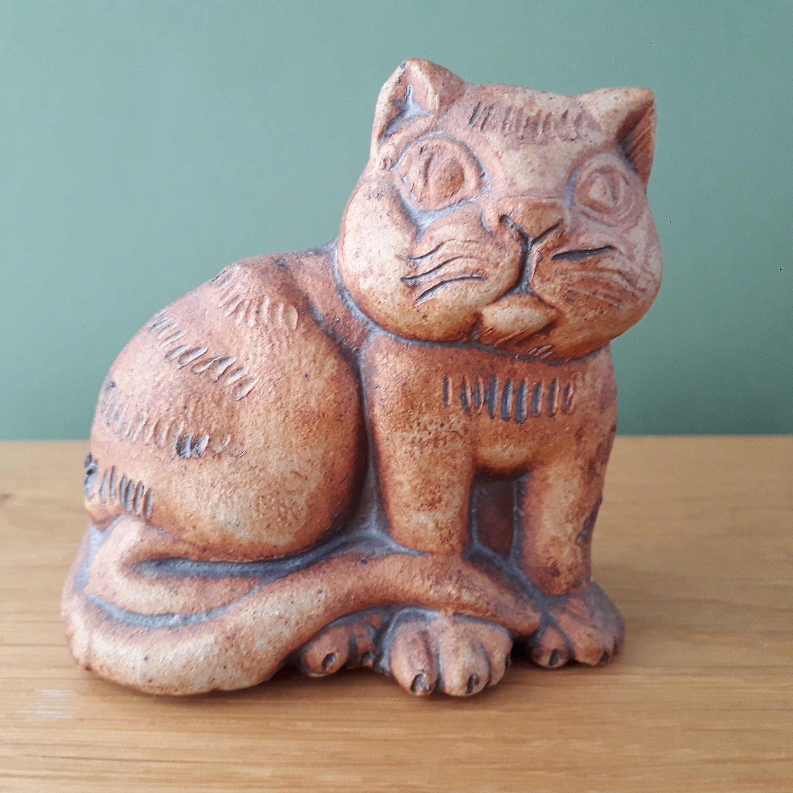 Quantock Pottery Cat, Somerset Pottery, Studio Pottery Cat, Rustic Cat ...