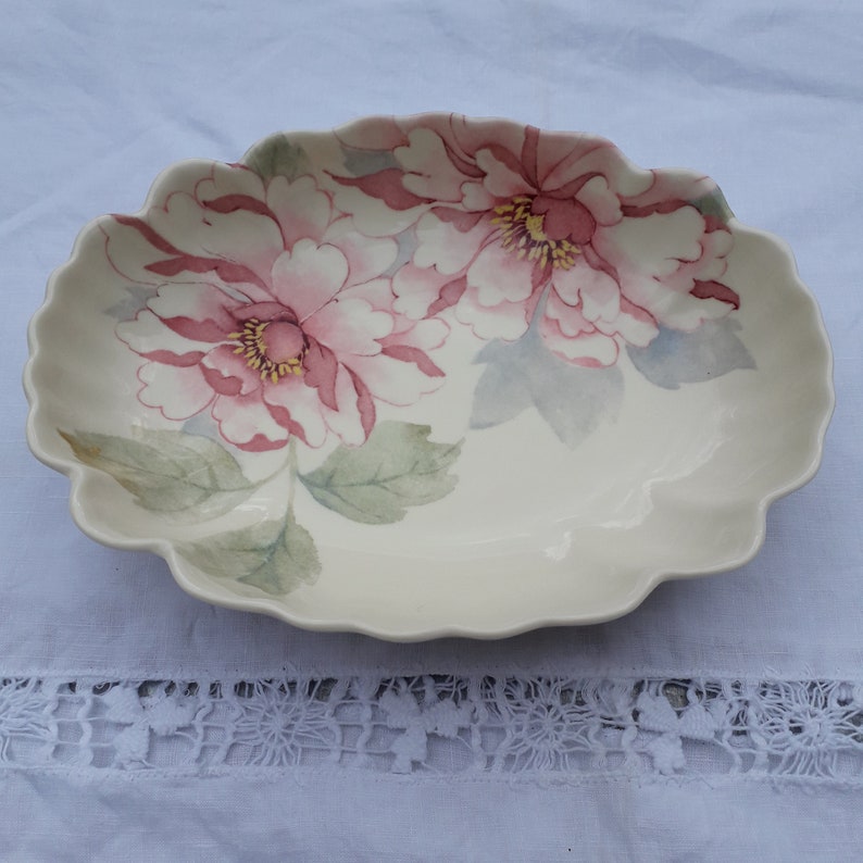 Hadida Bathroom Collection Dish, Fine Bone China Soap Dish,pink Rose ...