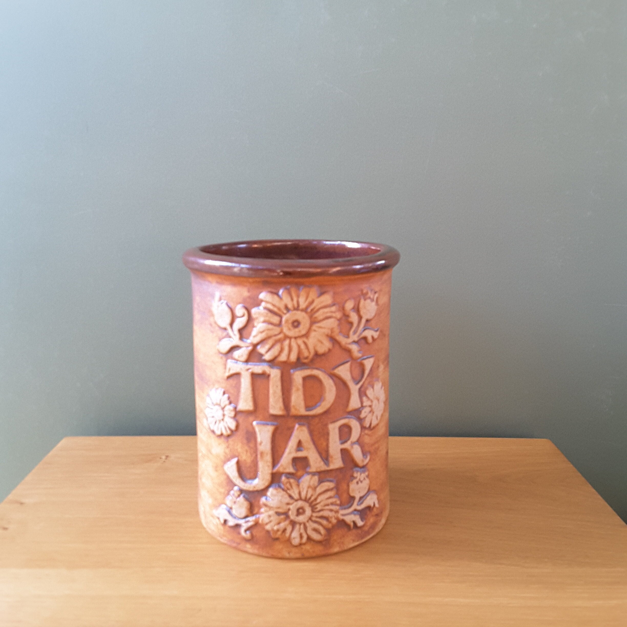 Quantock Pottery Tidy Jar Somerset Studio Pottery Rustic | Etsy UK