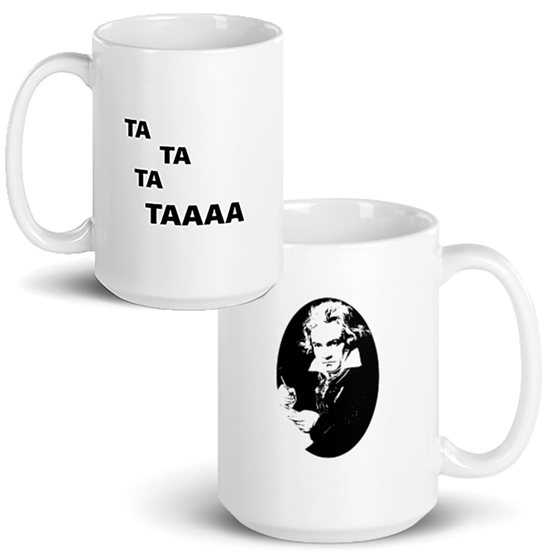 Beethoven Humorous Mug | Classical Music Gift Idea | Beethoven Music ...