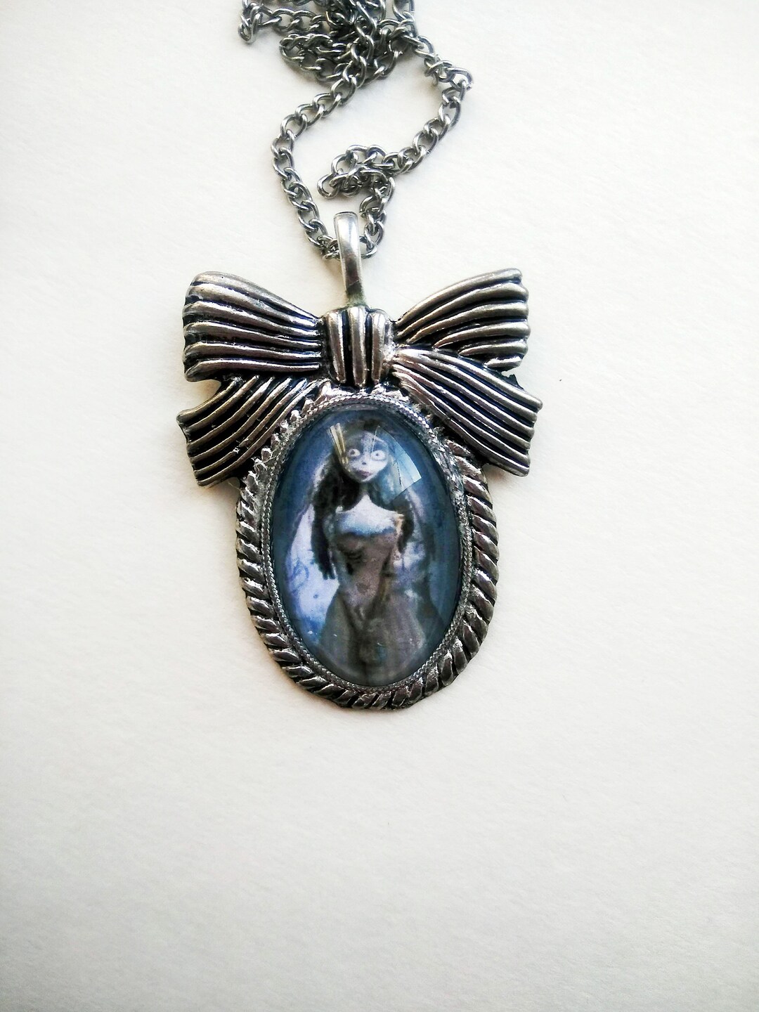 The Corpse Bride Necklace Horror Movie Portrait Pendant Tim Burton ...