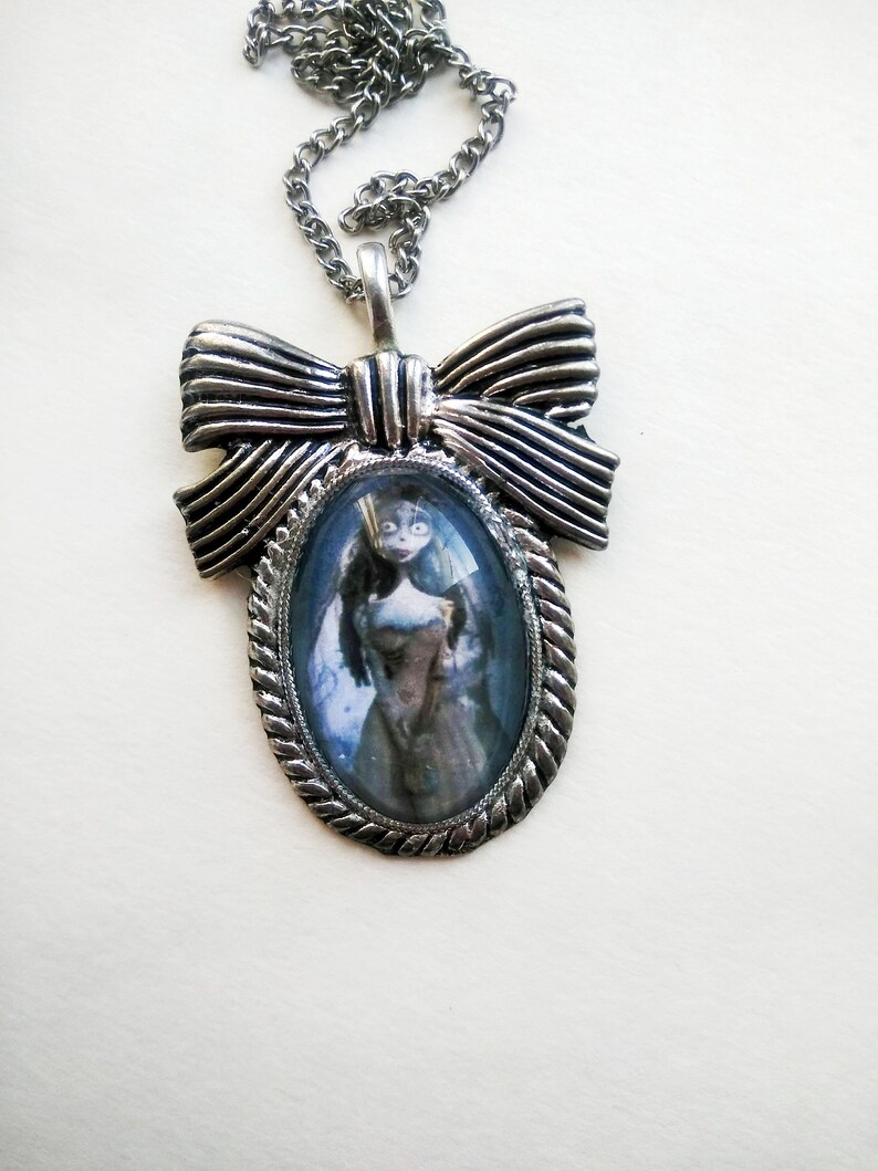 The Corpse Bride Necklace Horror Movie Portrait Pendant Tim Burton ...