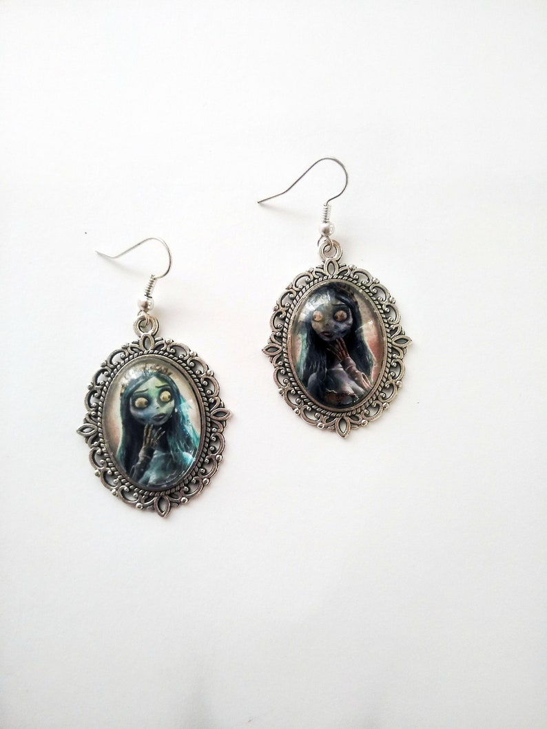 The Corpse Bride Necklace Horror Movie Portrait Pendant Tim Burton ...