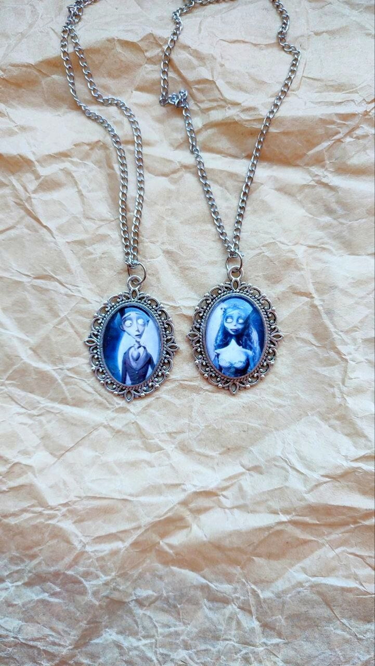 The Corpse Bride Necklace, Corpse Bride Earrings, Halloween Jewelry ...
