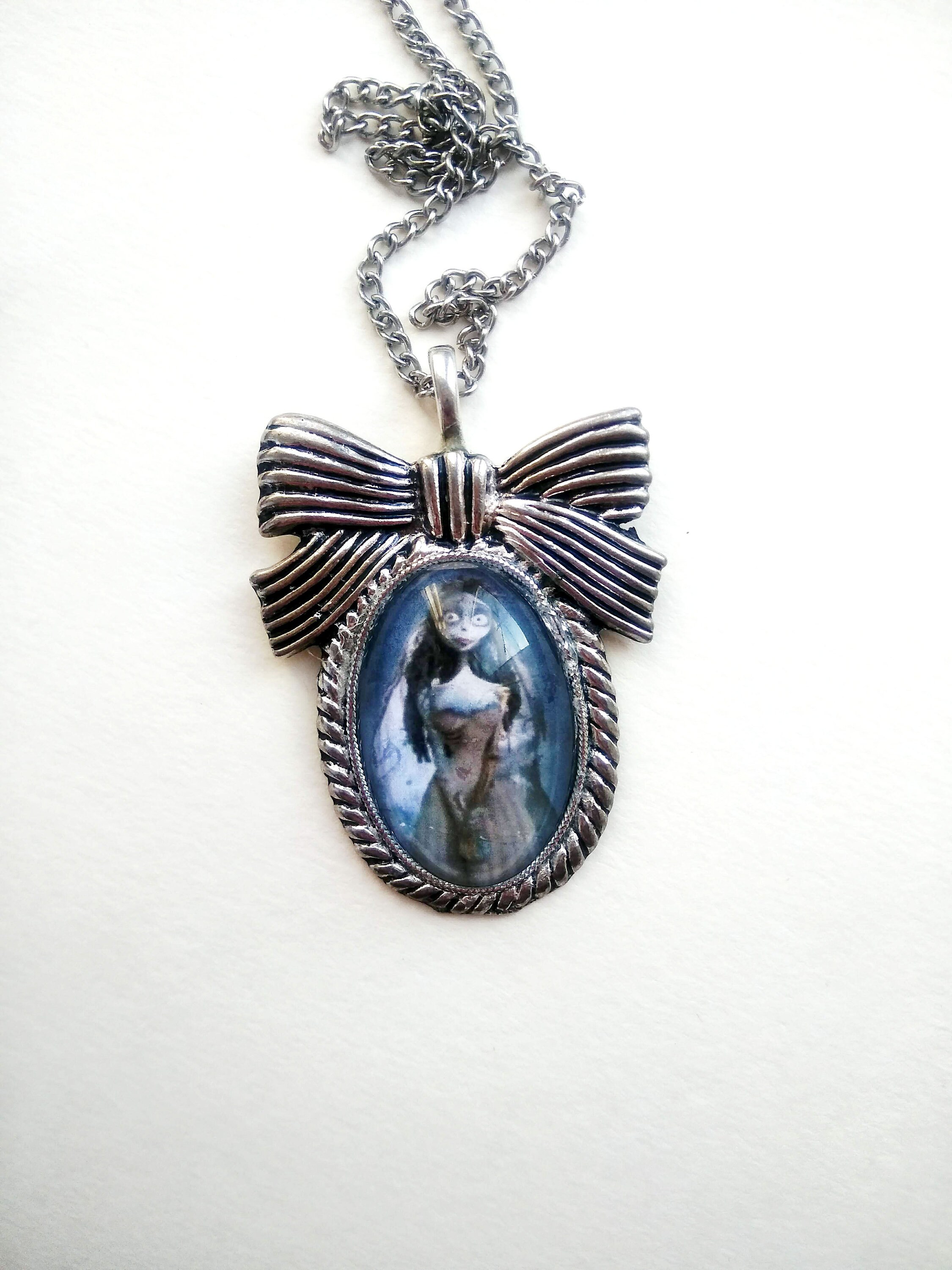 The Corpse Bride Necklace Horror Movie Portrait Pendant Tim Burton ...
