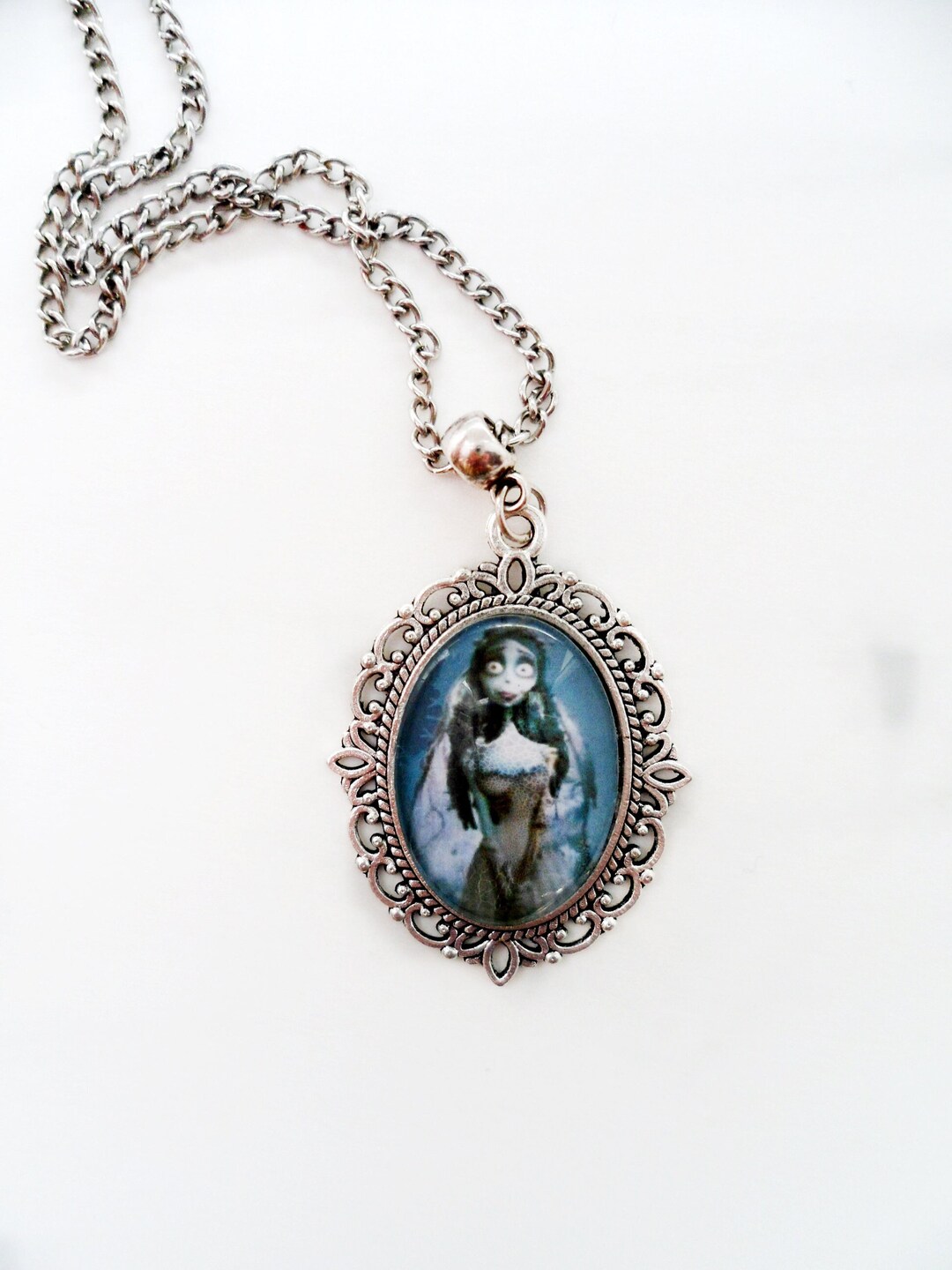 The Corpse Bride Necklace, Corpse Bride Earrings Halloween Jewelry Tim ...