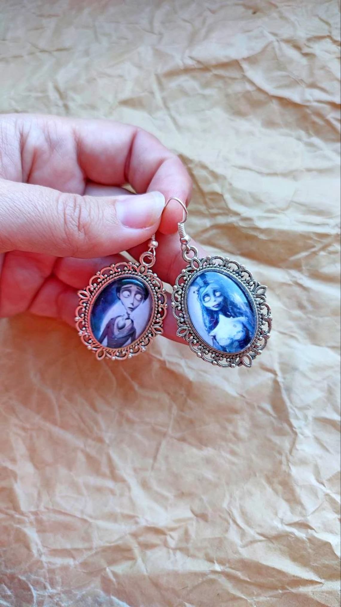 The Corpse Bride Necklace Corpse Bride Earrings Halloween - Etsy