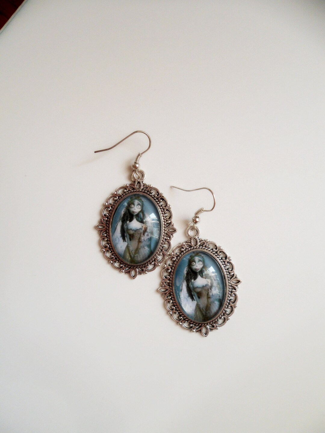 The Corpse Bride Earrings, Corpse Bride Necklace, Halloween Jewelry ...