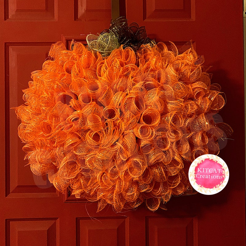 Pumpkin Wreath - Etsy