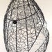 Unusual Giant Twisted Wire Wall Shark Head Metal 3D SHARK Wall Art 45cm ...