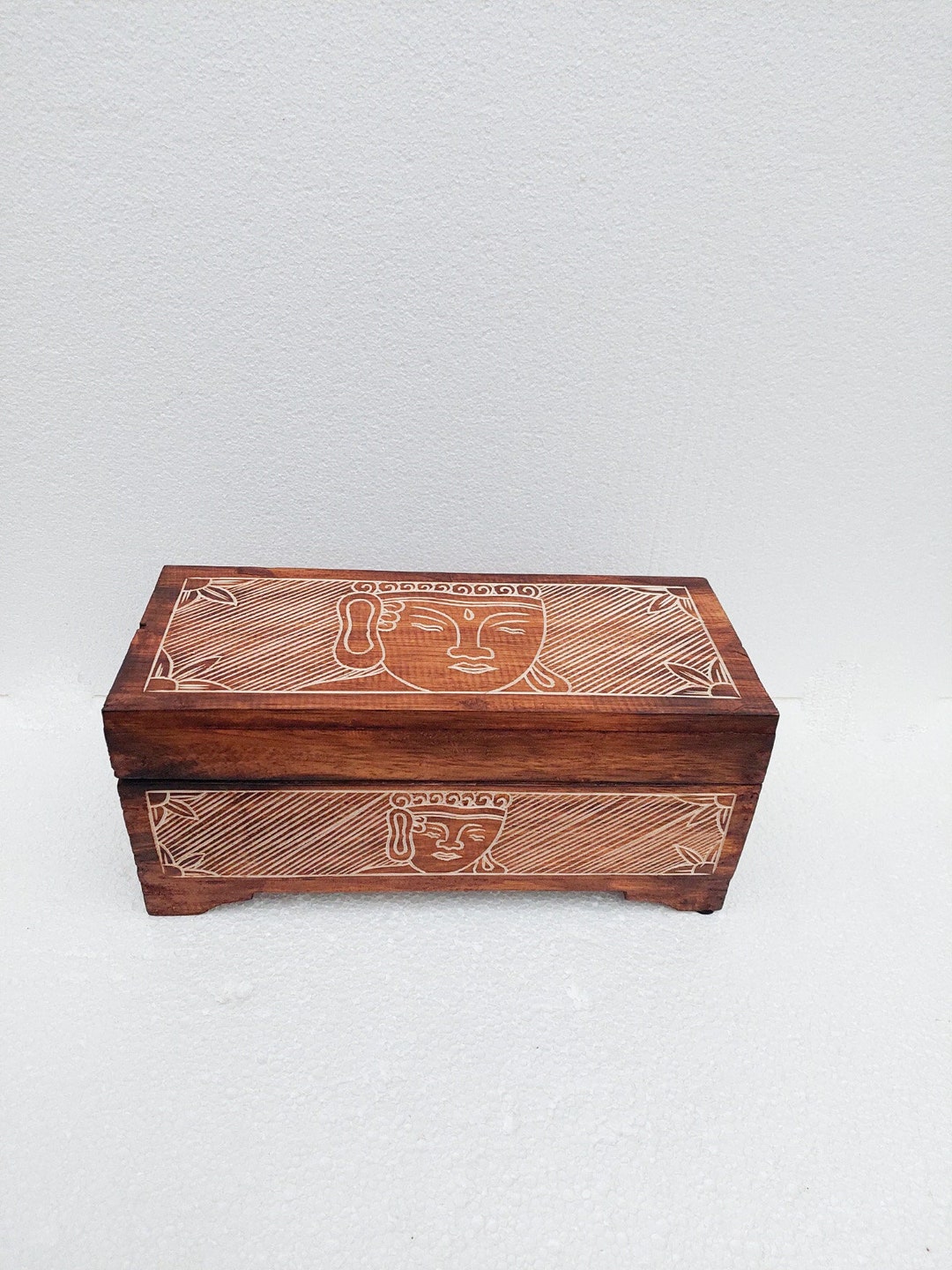 Unusual Hand Carved Buddha Storage Trunk Hand Carved Wooden Buddha ...