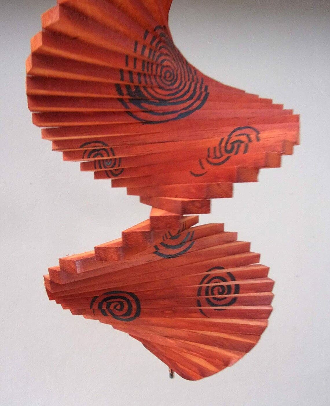 Unusual Wind Twister Large Orange Black Spiral Wind Spinner - Etsy UK