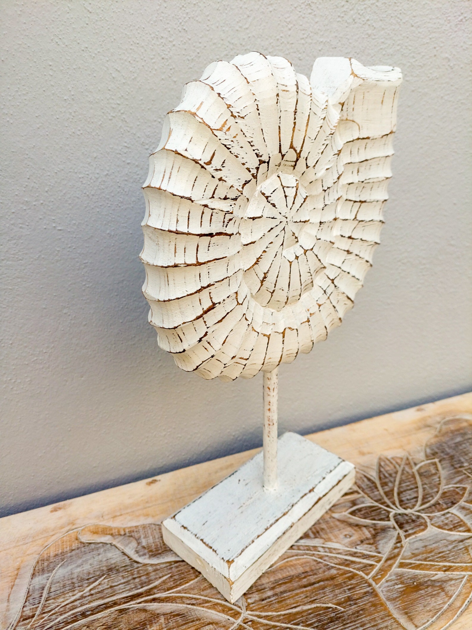 Hand Made Shabby Chic Bali Shell Ornament on Stand White Shell - Etsy
