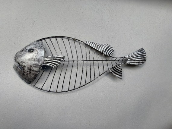 Abstract Metal Fish Art