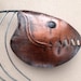 Unusual Hand Made Abstract Fish Bone Wall Art Burnt Copper 80cm - Etsy