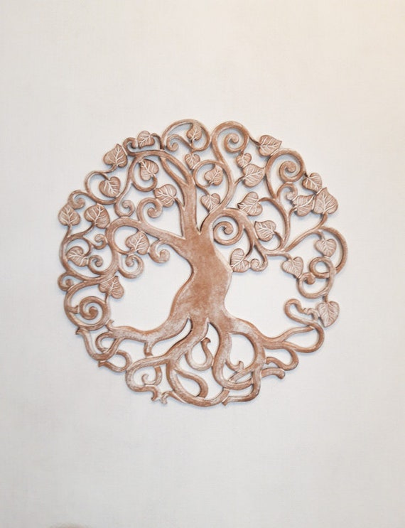 Unusual Giant Shabby Chic Tree of Life Wall Art Unusual Wash - Etsy UK