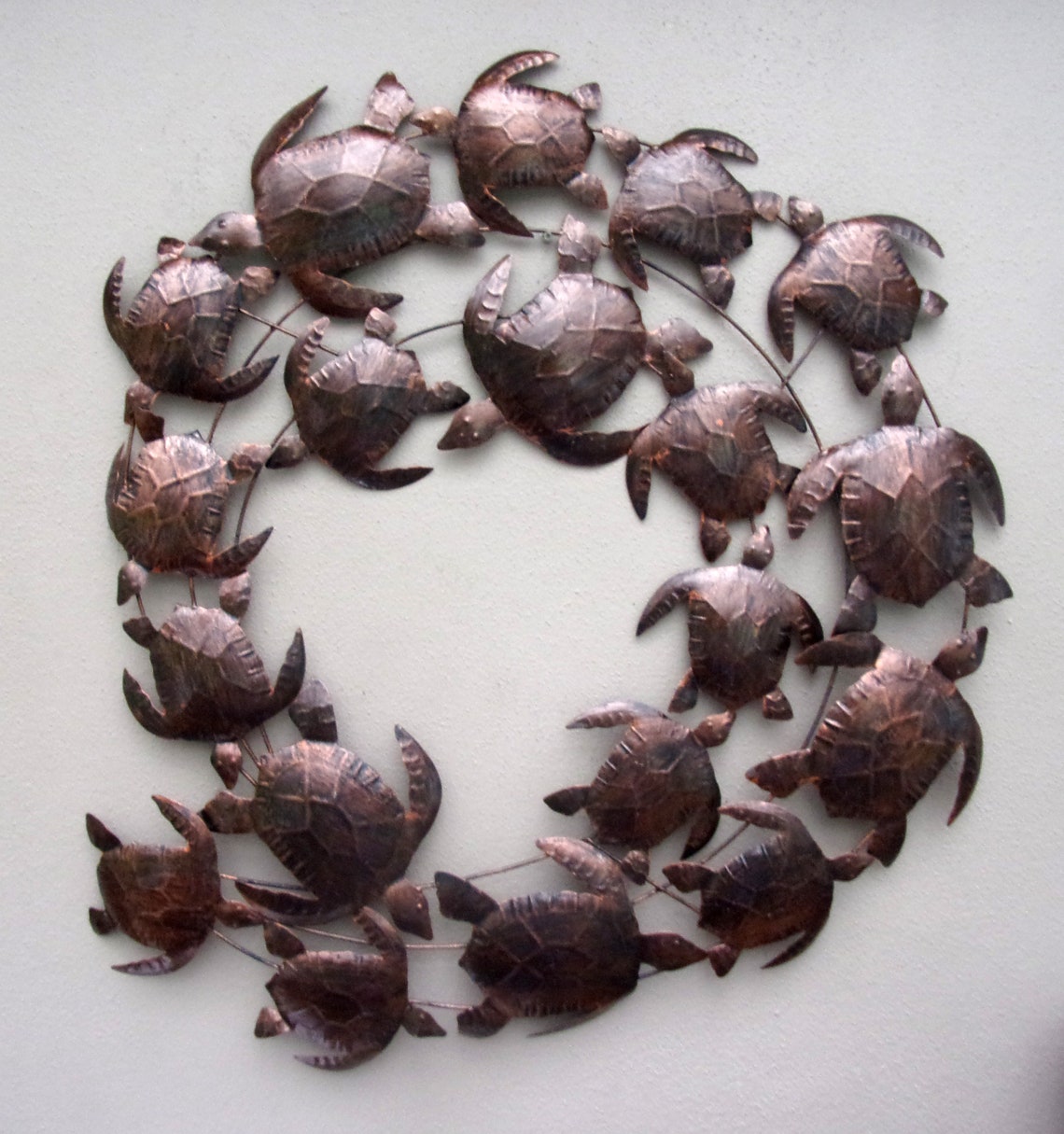 Copper Turtles Metal Wall Art Giant Hand Made Designer Turtle - Etsy UK