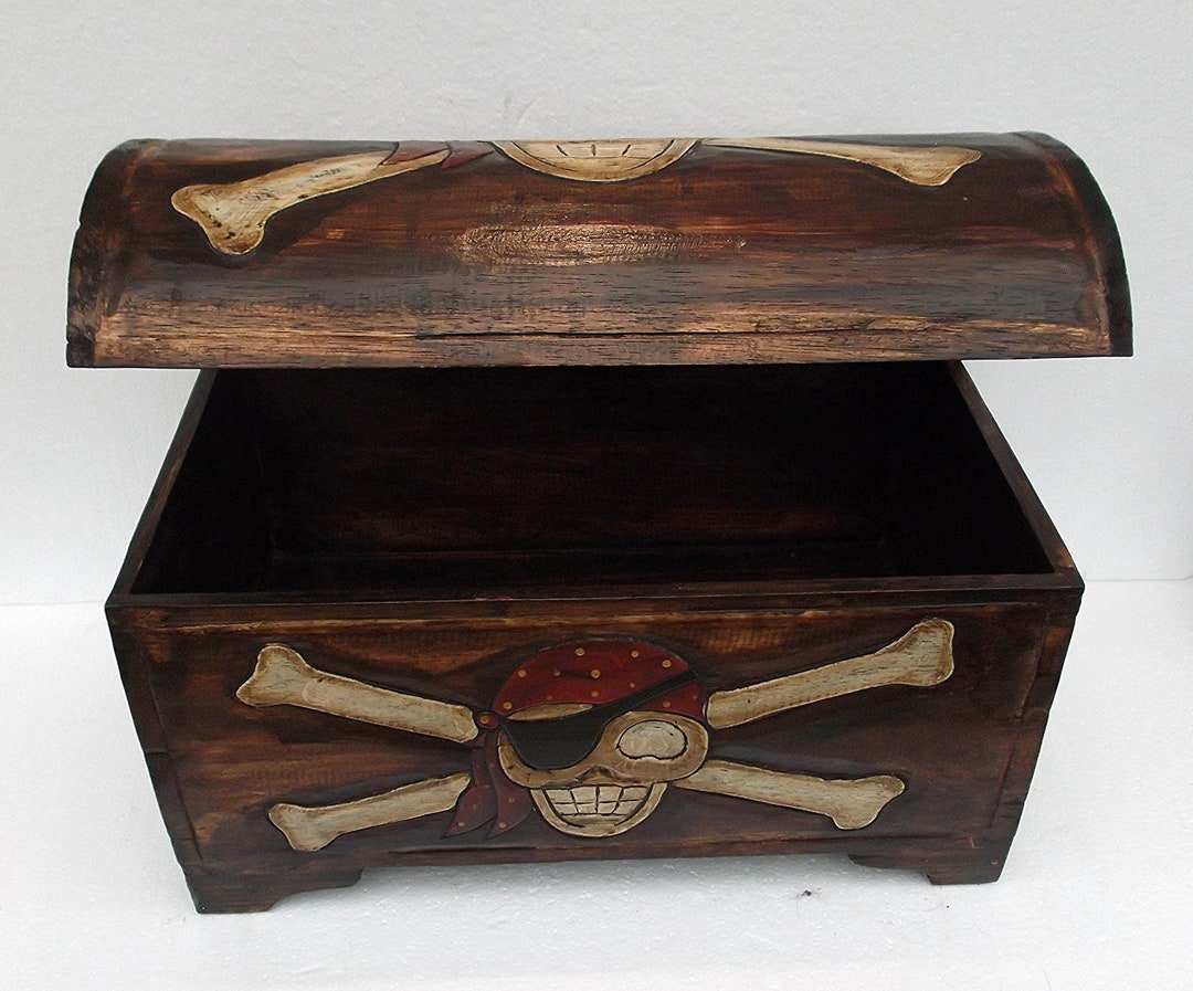 Unusual Rustic Pirate Trunk Hand Made Ethnic Pirate Chest Solid Wood ...