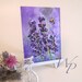 Lavender Honeybee Painting Wildflower Field Painting Meadow - Etsy